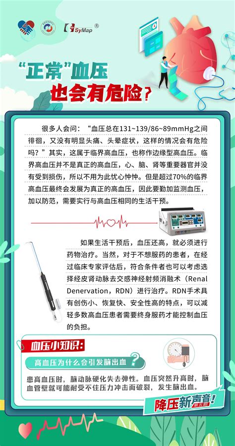 “正常”血压也会有危险？ 高血压 苏州信迈医疗科技股份有限公司