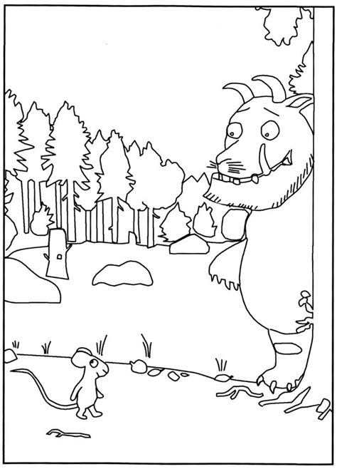 Kleurplaat Gruffalo | Coloring pages, Gruffalo activities, Preschool ...