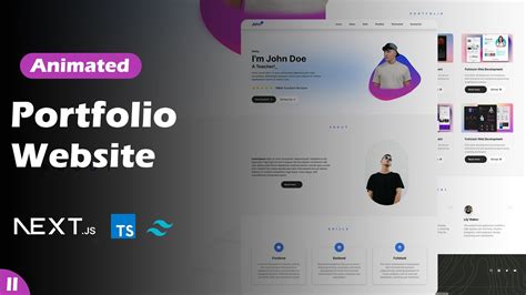 Build A Portfolio Website With Next Js And Tailwind Css Animated