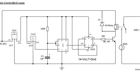 Remote Control Light Circuit Diagram Using 555 Timer