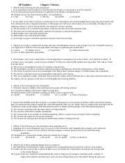 AP StatisticsChapter 5 Review Doc AP Statistics Chapter 5 Review 1 Which Of The Following