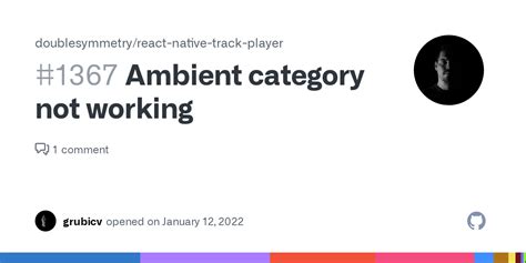 Ambient Category Not Working Issue Doublesymmetry React Native Track Player Github