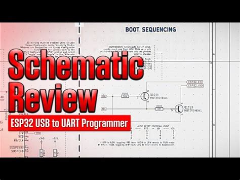 Free Video ESP32 USB To UART Programmer Schematic Review Highlights From Programming