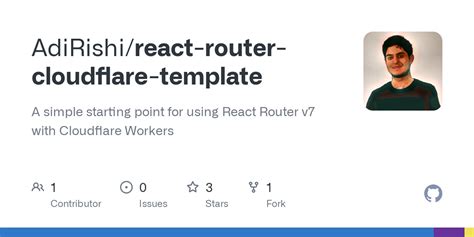 Github Adirishireact Router Cloudflare Template A Simple Starting Point For Using React
