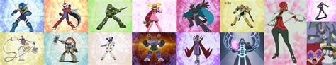 Every Cross Fusion From Mega Man Nt Warrior By Advanceshipper2021 On