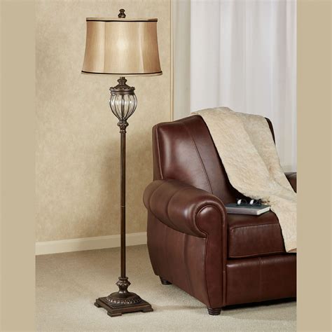Bronze Floor Lamp With Table