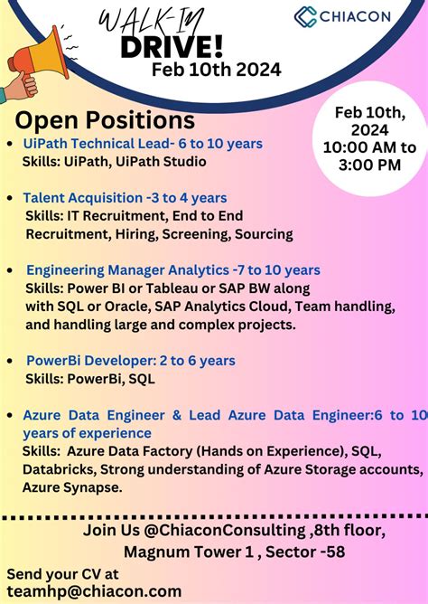 Chiacon Consulting On Linkedin Walkindrive Careeropportunities Joinourteam Jobsforyou Like