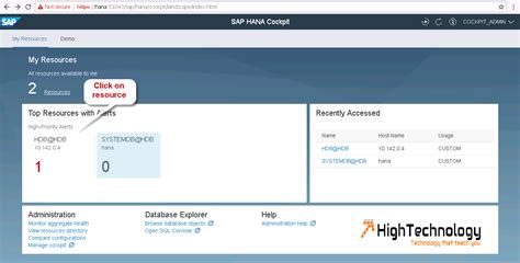 Schedule HANA Backup Using SAP HANA Cockpit HighTechnology