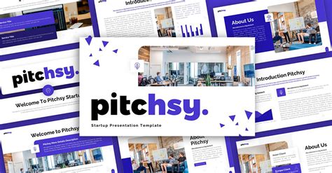 Pitchsy Startup Многоцелевой шаблон презентации Powerpoint