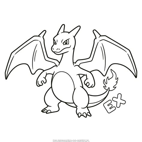 Kolorowanki Charizard Kolorowanka Do Druku