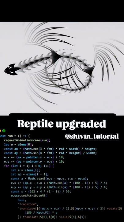 reptile upgraded html css js shorts trending animation