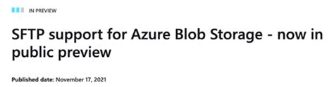 File Transfer News Sftp Support For Azure Blob Storage