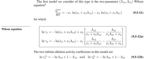 Solved Where Do I Find The Wilson Parameters And