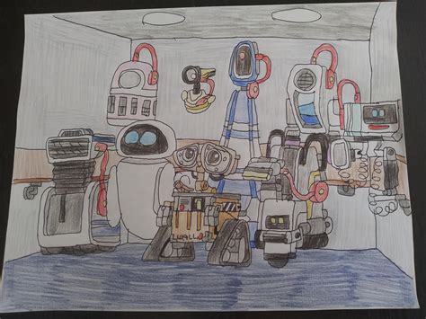 Robots On An Elevator By Looneytunesfanlhl On Deviantart