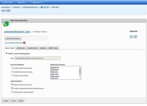 Adding Default Document To IIS In Windows 2012 R2 HostOnNet