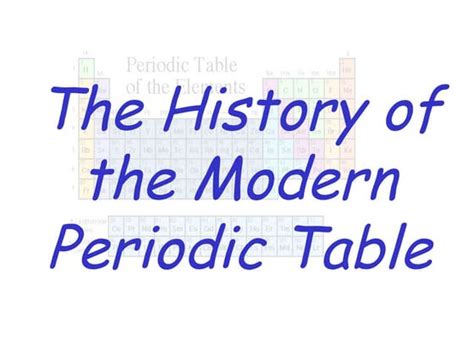 Periodic Table Ppt Ppt