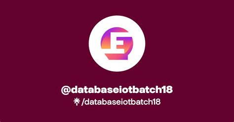 Databaseiotbatch18 Linktree