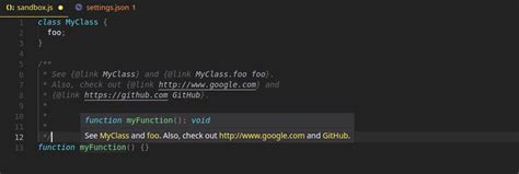 Jsdoc Link Text Not Parsed Properly · Issue 46734 · Microsoft