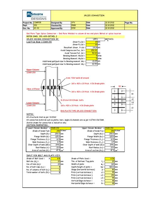 Lecture 13 Design Of Column Splice As Per Is 800 2007 58 Off