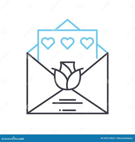 Wedding Vows Line Icon Outline Symbol Vector Illustration Concept Sign Stock Vector