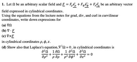 Solved C ﻿grad×fin Cylindrical Coordinates ρφzd