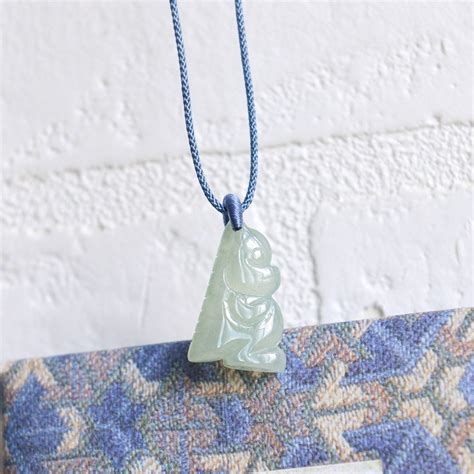 Natural Type A Jadeite Jade Cartoon Dinosaur Small Size Pendant Simple