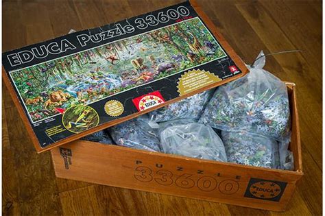 他想拼套创纪录最大的拼图，最后发现少了4块！还能比这更心塞么！ 英国那些事儿