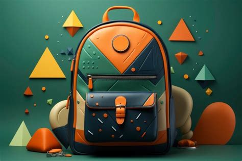 School Back Pack Premium Ai Generated Image