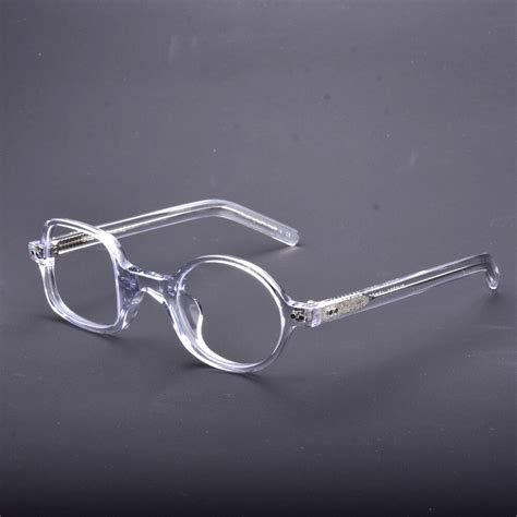 Retro Asymmetrical Round Square Eyeglasses Acetate Grandado