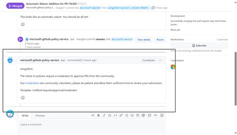 Package Issue All Of Automatic Waiver Addition Prs Needs To Be Merged Manually · Issue
