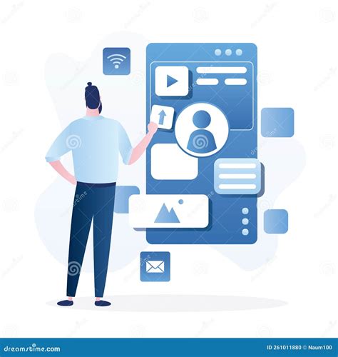 Ui Designer Or Programmer Creates Structure Of Information Blocks In