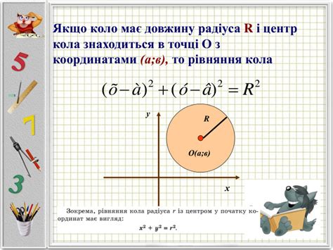 Презентація Рівняння кола