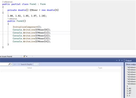 How To Declare An Array Of 96 Double Values Inside A Form Class In Vs2019 With C Microsoft Qanda