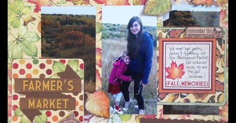 Karla Yungwirth Designs Farmers Market Scrapbook Layout