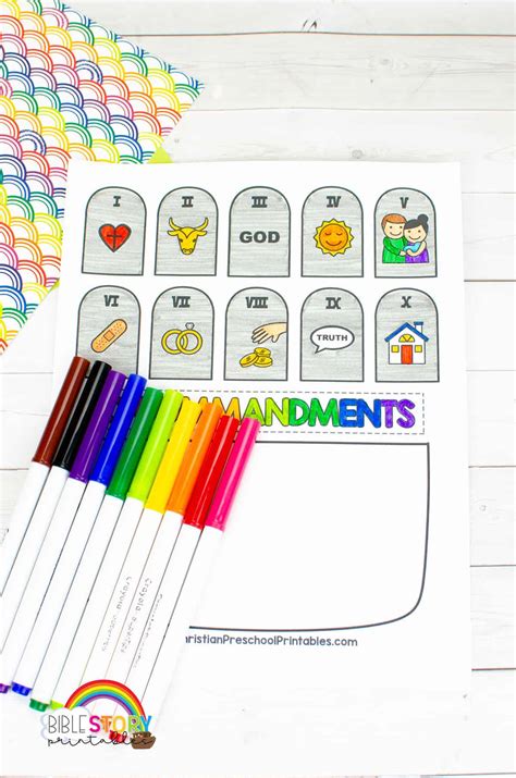 10 Commandments Craft Printables