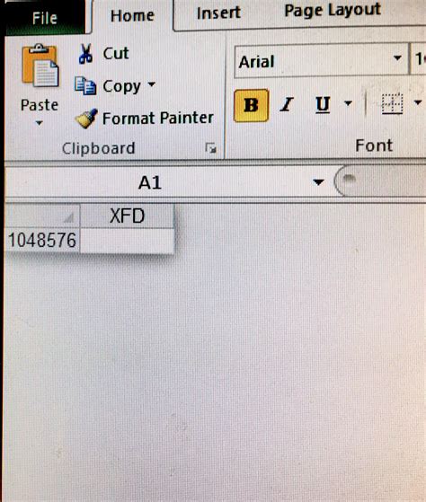 The Last Rowcolumn In Excel Is Xfd1048576 Rmildlyinteresting