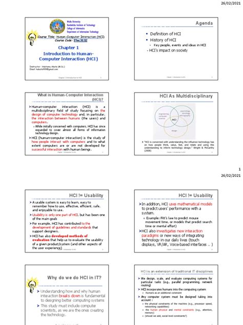 Introduction To Hci Download Free Pdf Humancomputer Interaction