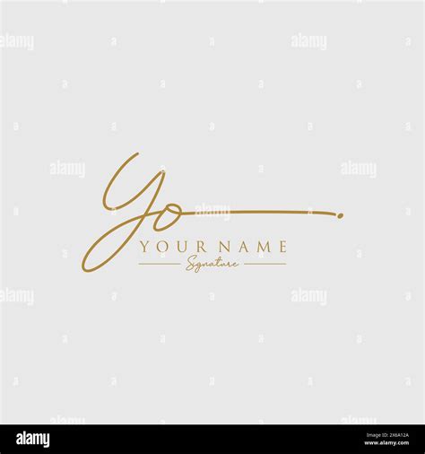 Go Signature Logo Template Stock Vector Image And Art Alamy