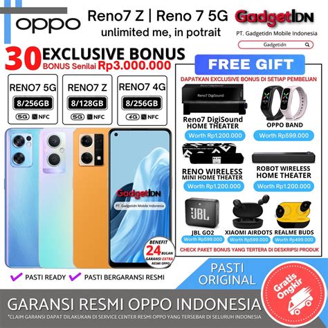 Jual OPPO RENO7 5G OPPO RENO7 Z 5G 8 256GB 8 128GB RENO 7 5G RENO 7 Z GARANSI RESMI OPPO