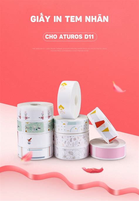 Cuộn Giấy In Nhiệt Cho Máy In Nhiệt Tem Nhãn Aturos D11 12x22mm Promax Shop