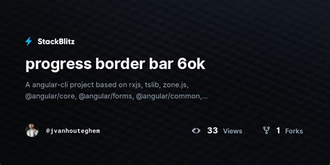 Progress Border Bar 6ok StackBlitz