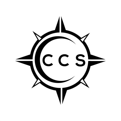 Ccs Abstract Technology Circle Setting Logo Design On White Background Ccs Creative Initials