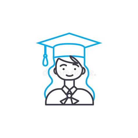 University Classes Linear Icon Concept University Classes Line Vector