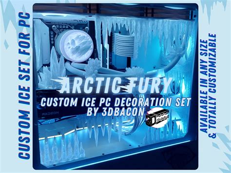 Custom Ice Pc Set Arctic Fury Ice Themed Decoration For Your