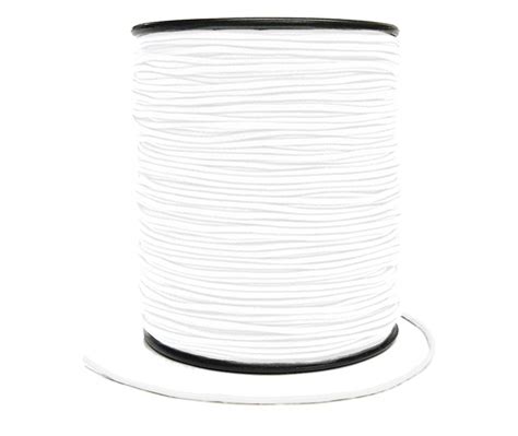 Elastic Cord 2 Mm Diameter Premium Soft For Maximum Comfort 100 Yards