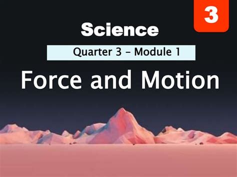 Science Quarter 3 Module 1 And Module 2 Lessons 123456 Pptx