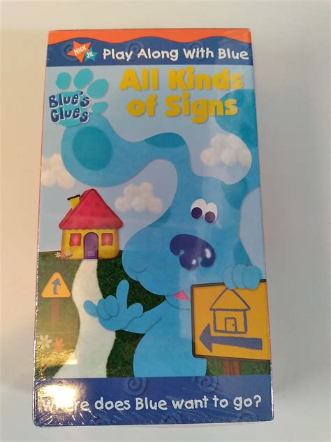 Blues Clues All Kinds Of Signs Vhs 2001 For Sale Online Ebay