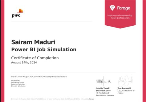 Sairam Maduri On Linkedin I Just Completed Pwc Switzerlands Power Bi