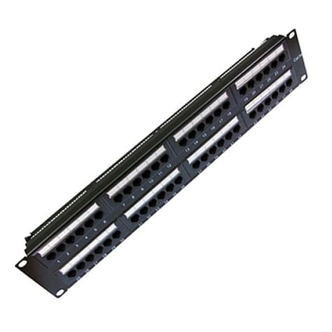 Allrack 48 Port Cat6 Patch Panel Idc Termination Securitytech