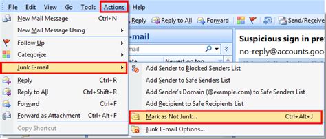 How To Prevent Email From Going To Junk In Outlook